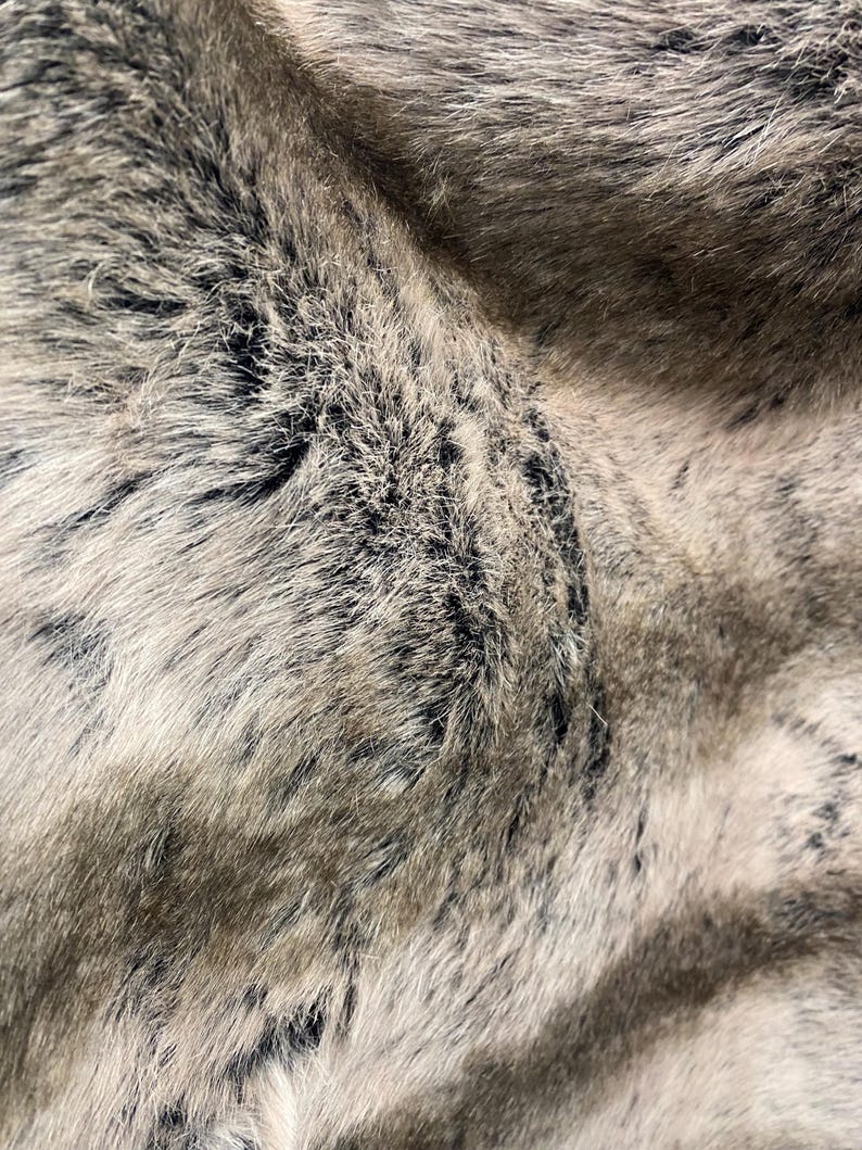 Arctic Mist Frosted Faux Fur Fabric by the Yard – Ultra-soft Luxury ...
