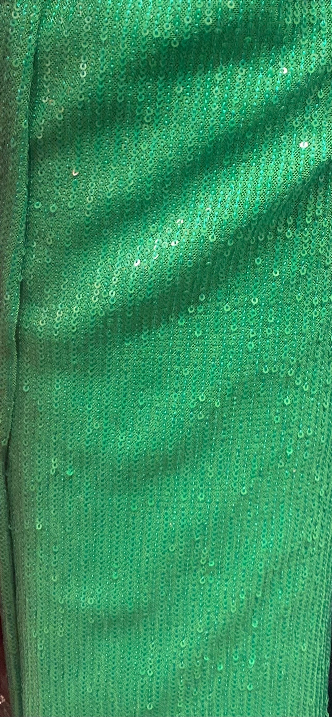 Kelley Green Pleated Glitz Sequin Mesh Fabric by the Yard - Etsy