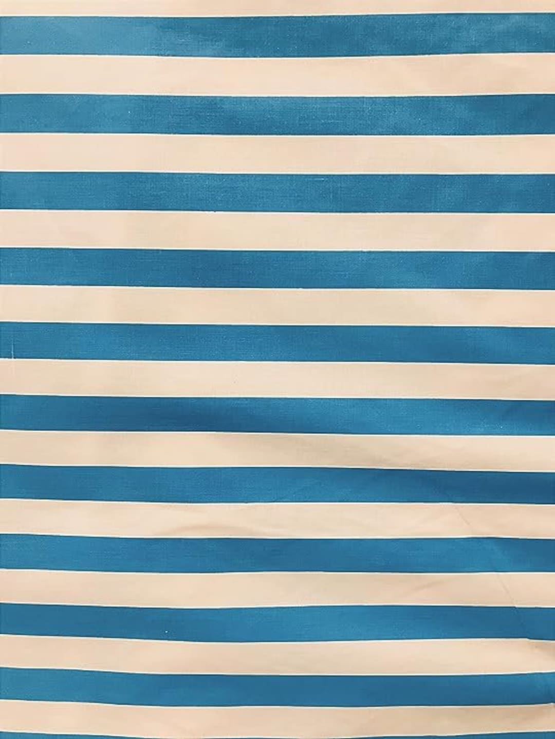 Turquoise/white 1” Stripe Poly Cotton Sold by Yard 58" Wide - Etsy