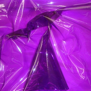 54" Wide Purple 10 Gauge Transparent Tinted Plastic Vinyl Tinted 54 ...