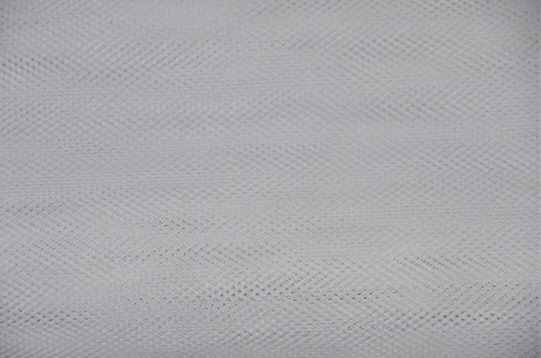 White Hard Net Crinoline Fabric by the Yard – Stiff Tulle for ...