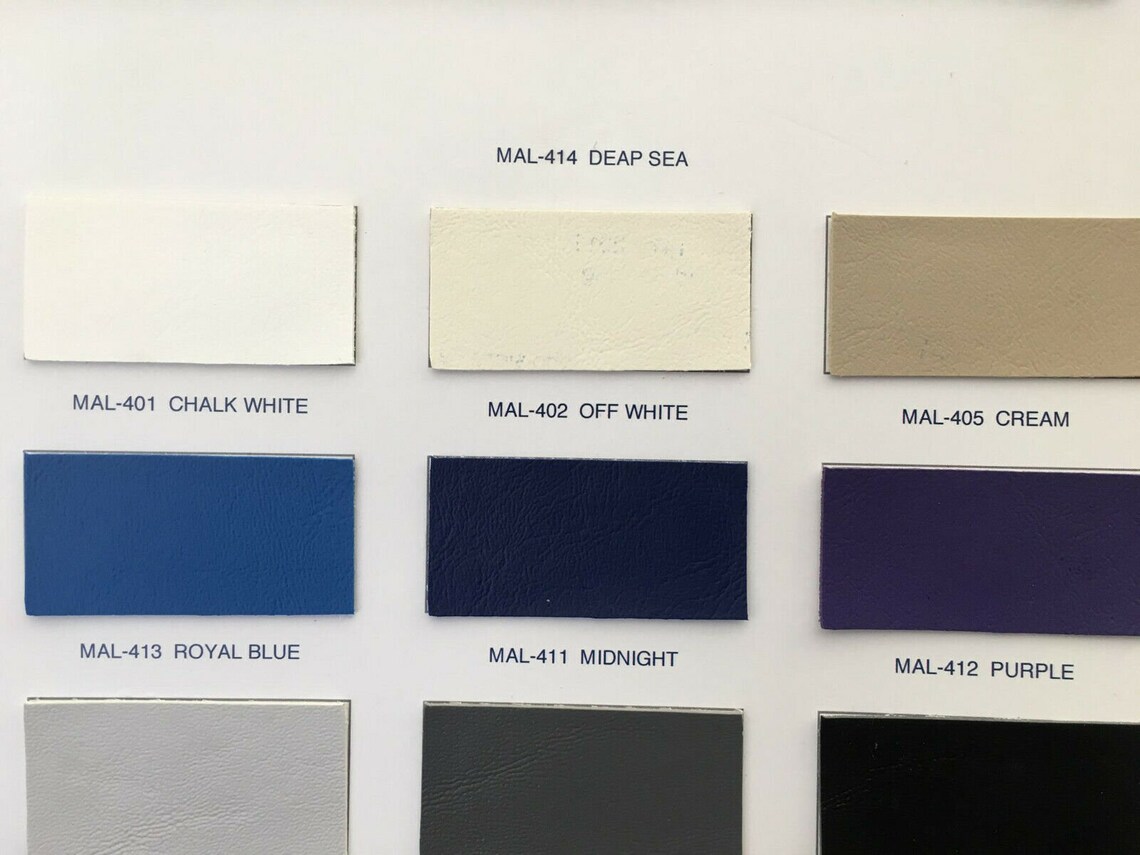 Malibu Marine Grade Upholstery Vinyl Faux Leather Fabric 54" Wide - by ...