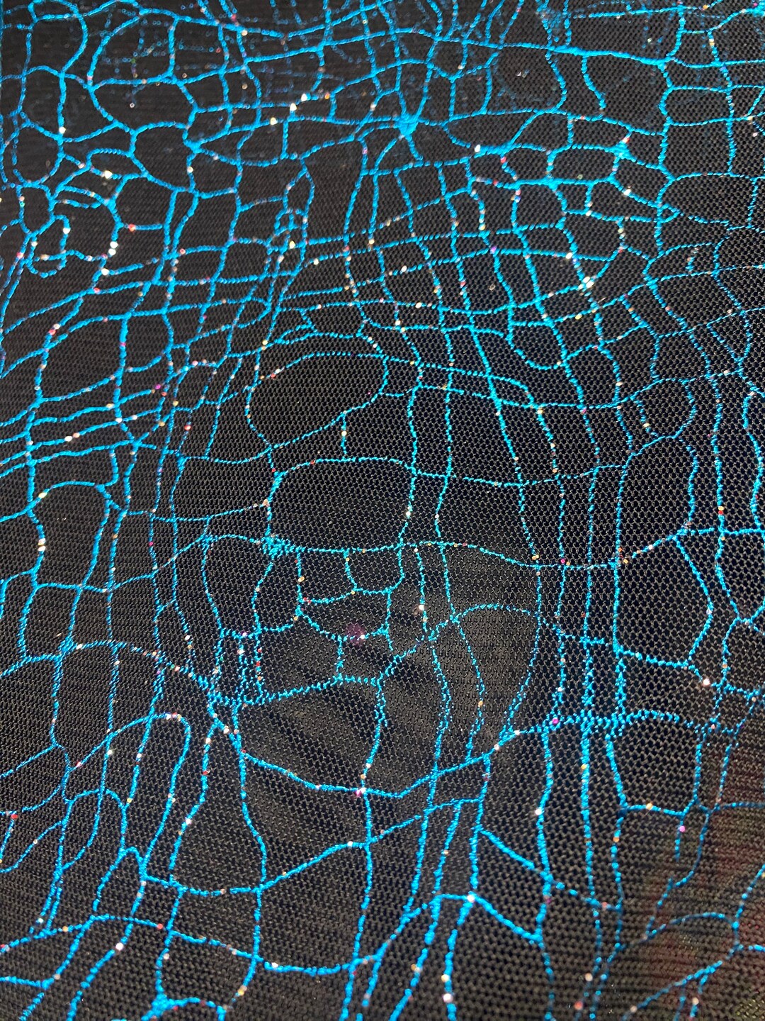 Crackle Design on Mesh Four Way Stretch Fabric Sold by the Yard - Etsy