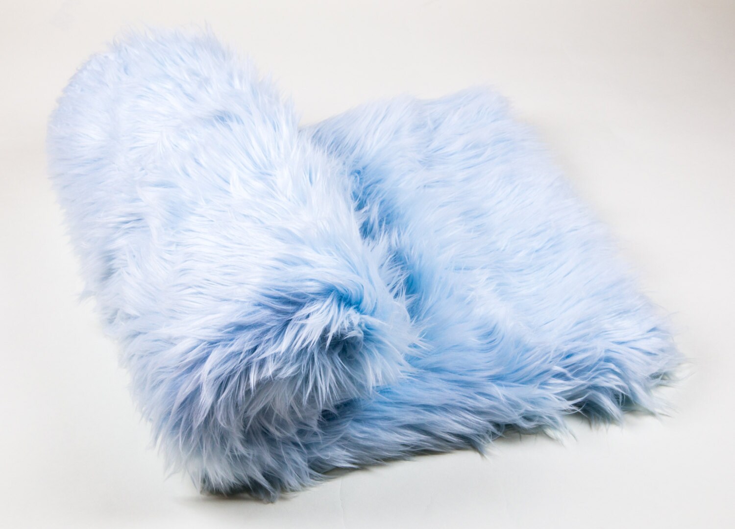 108 X 60 Baby Blue Faux Fur Shaggy Throw Blanket / - Etsy