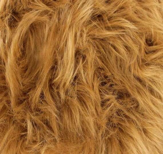 Camel Shaggy Faux Fur Upholstery Fabric Yard 60 Wide | Etsy
