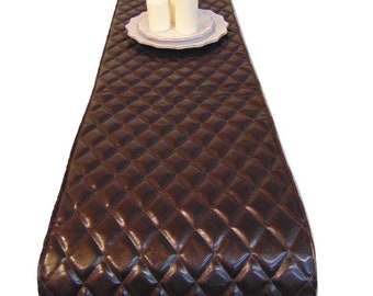 Leather Table Runner - Etsy