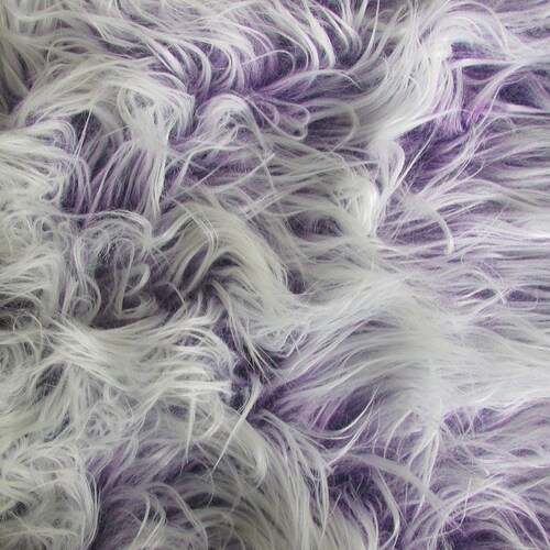 Candy Shag Faux Fur Fabric PURPLE Sold by the Yard | Etsy