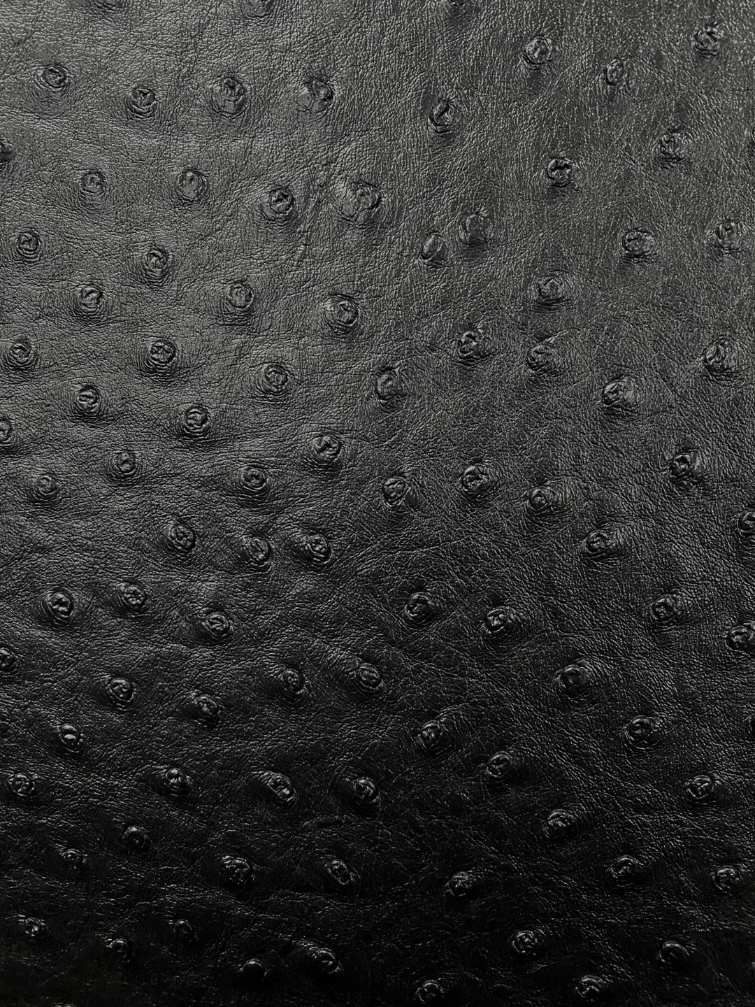 Black Ostrich Faux Vinyl Marine Grade UV Resistance Waterproof Fabric ...