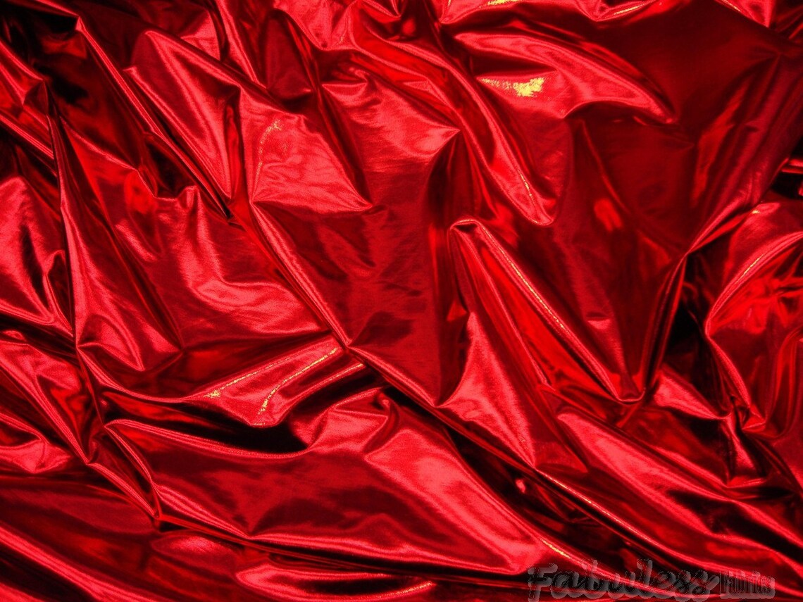 20 Yards Red Metallic Spandex Fabric 60 Wide - Etsy