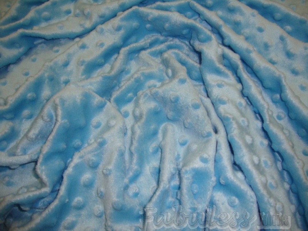 Light Blue Dimple Dot Faux Fur Fabric per Yard - Etsy