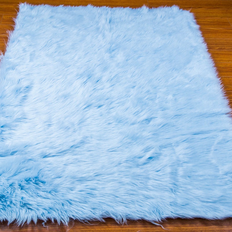 Blue Shag Rug - Etsy