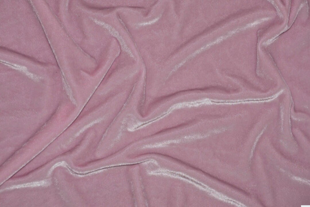 Pink Stretch Velvet Fabric by the Yard | 58’’ Wide - Etsy