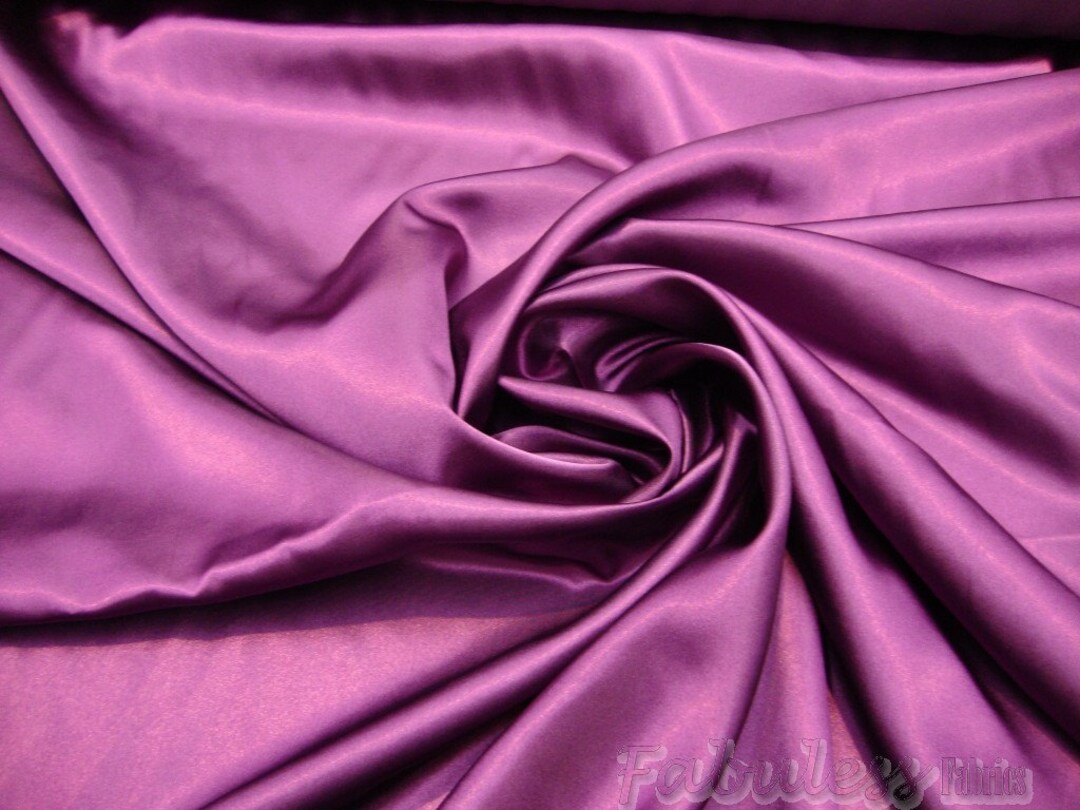 Satin Violet Bridal Satin Drapery Dress Fabric - Etsy