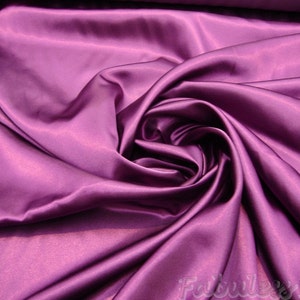 Satin Violet Bridal Satin Drapery Dress Fabric - Etsy