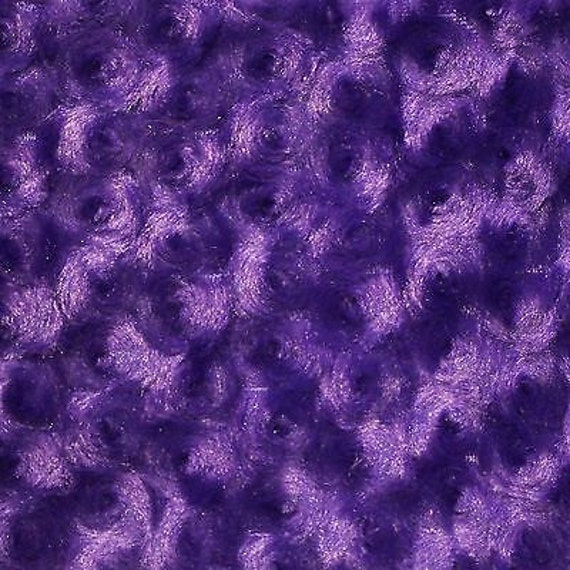 Purple Rose Bud Minky Fabric Per Yard Blanket Throw Lining Etsy