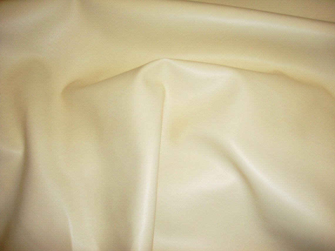 Ivory Clothing / Upholstery PVC Faux Leather Vinyl Fabric per | Etsy