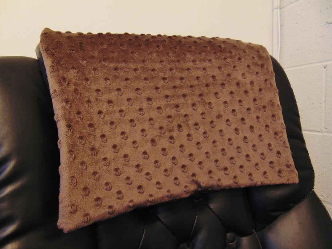 Chocolate Brown Minky Dot Sot Sofa, Loveseat, Chaise, Chair, Headrest ...