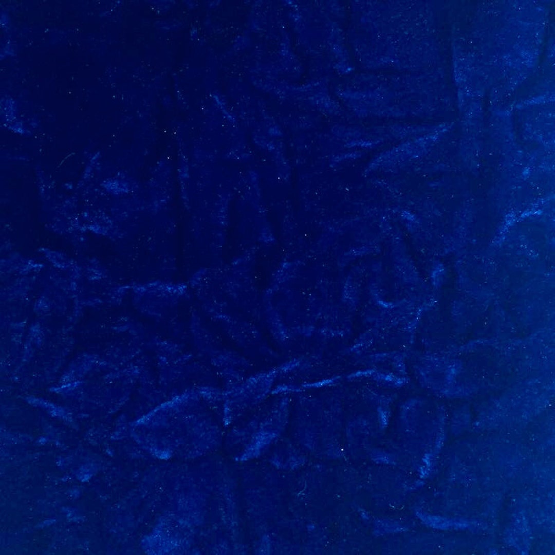 Royal Blue Crushed Velvet Upholstery Drapery Fabric BY THE YARD 58 ...