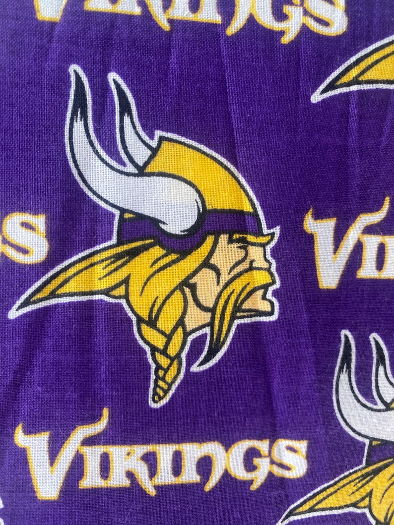 Vikings NFL Football Sports Warm Cozy Soft Fleece Fabric - Etsy