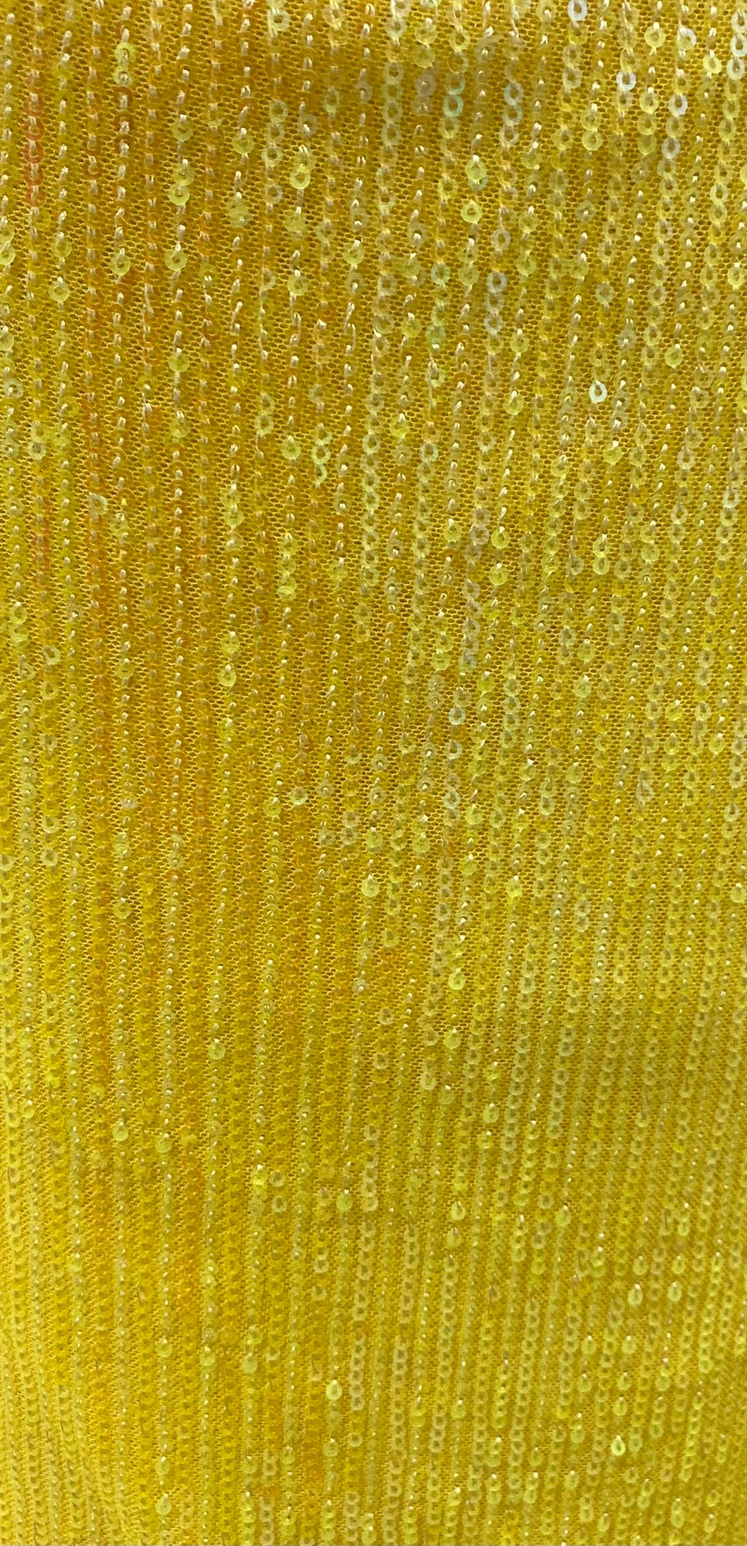 Yellow Pleated Glitz Sequin Mesh Fabric by the Yard - Etsy