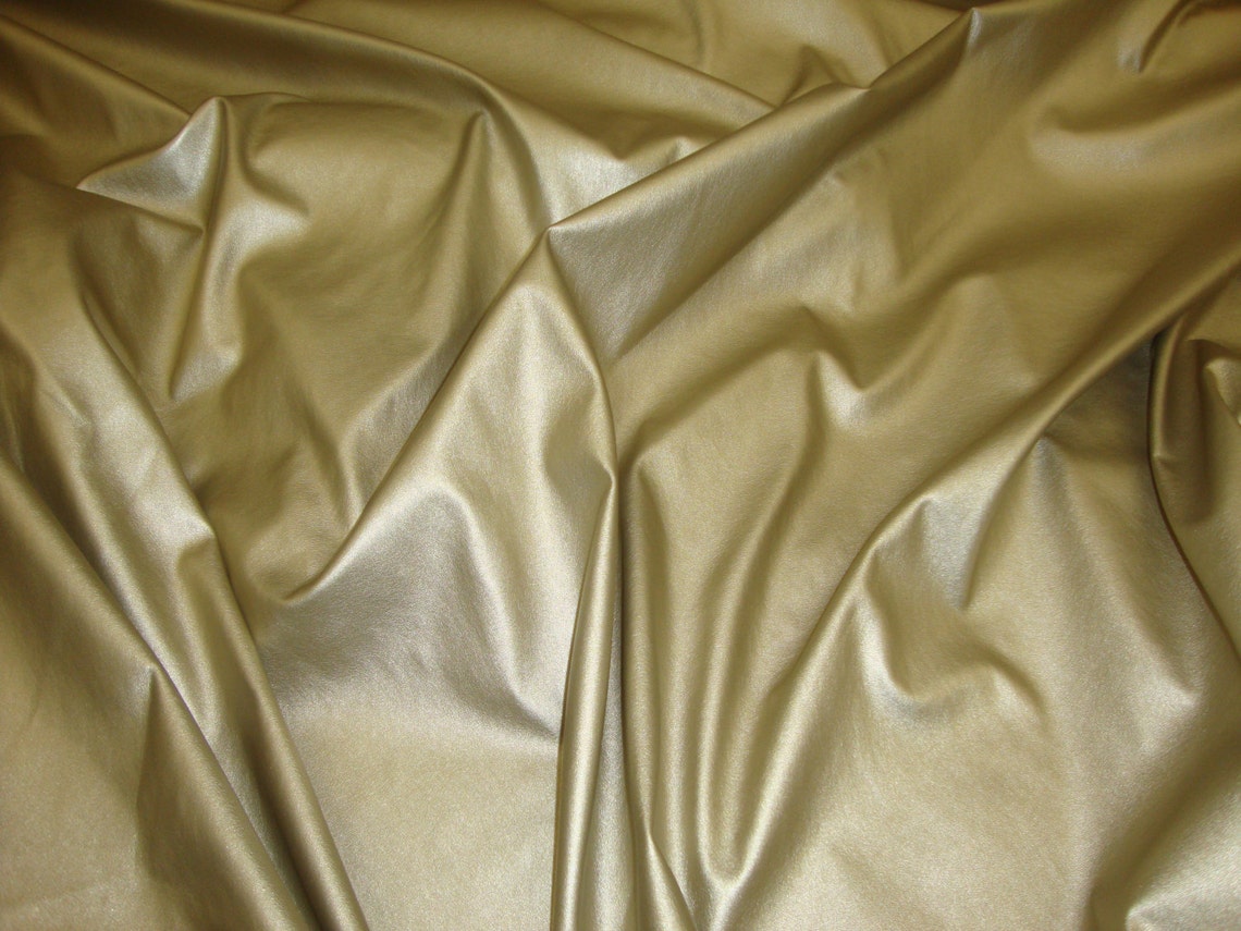 Gold 2 Way Stretch Vinyl Clothing Fabric per Yard 58 | Etsy