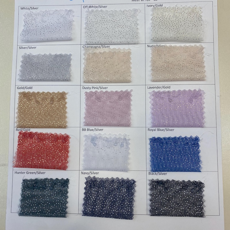 Sparkly Mesh - Etsy