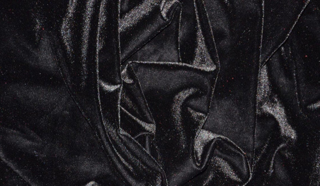 Black Stretch Velvet Fabric by the Yard | 58’’ Wide - Etsy