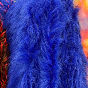 Sparkle Royal Faux Fur Fabric by the Yard 60" Wide - Etsy