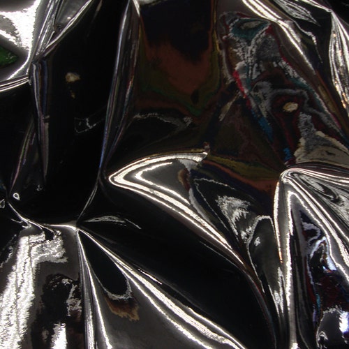 Candy Pink Patent Faux Vinyl Upholstery Fabric per Yard Ships | Etsy