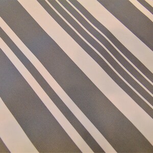 Outdoor Striped GRAY Waterproof Canvas Fabric 60" Wide Sold by the Yard ...
