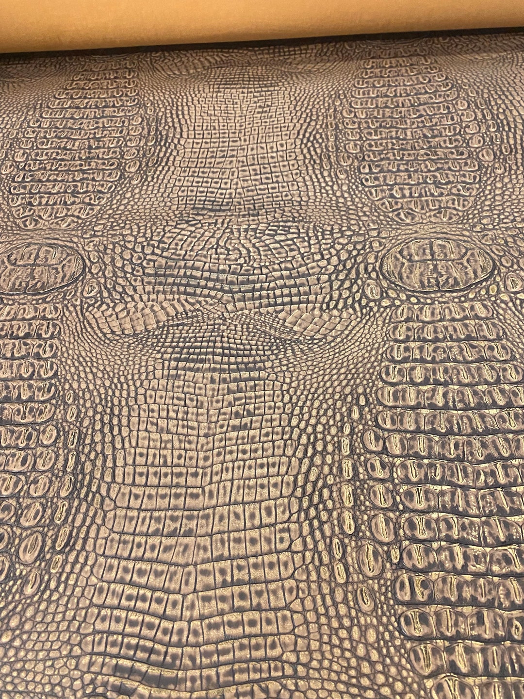 Penny Big Alligator Embossed Vinyl Leather Upholstery Fabric - Etsy