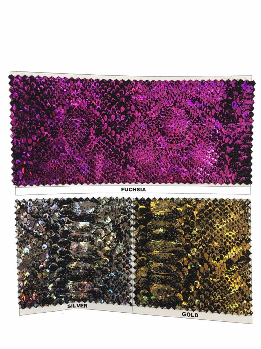 Python Snake Hologram Nylon Spandex 4 Way Stretch Fabric by the Yard ...