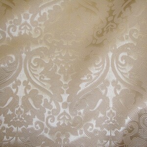 Blush Parisian Embossed Damask Vinyl Upholstery Drapery Fabric per Yard ...