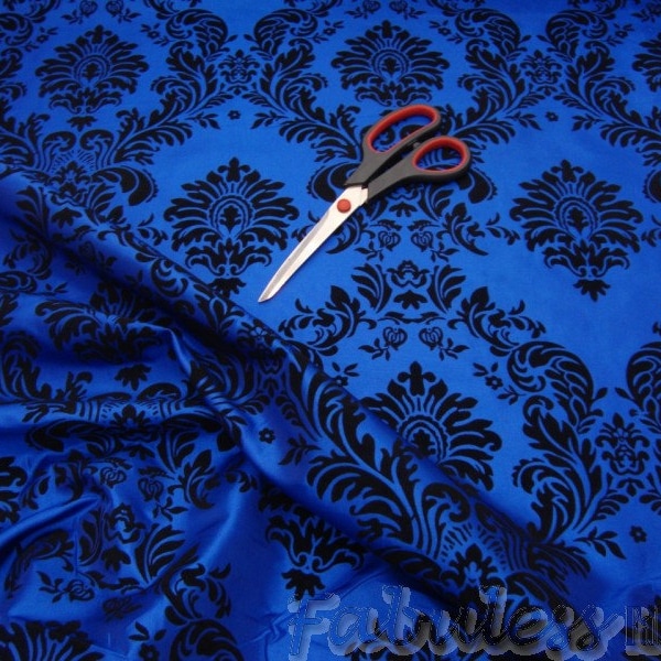 Royal Blue Damask - Etsy