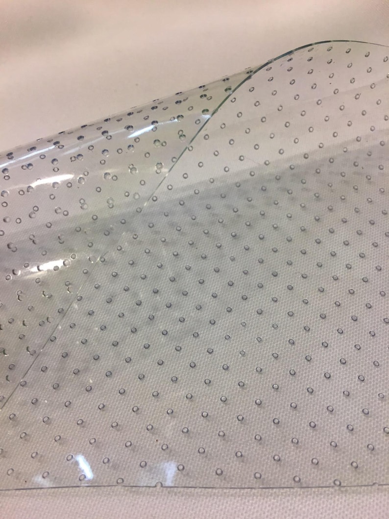 10 Gauge Perforated Transparent Plastic Vinyl see through 54 | Etsy