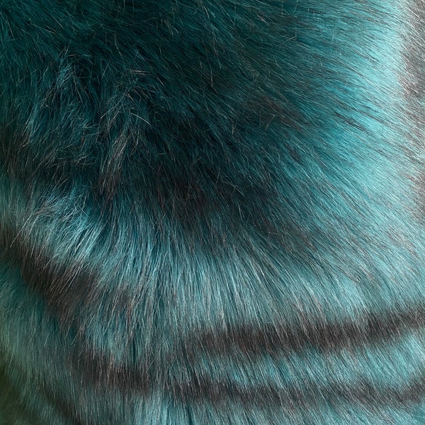 Aqua Faux Fur Fabric by the Yard - Etsy