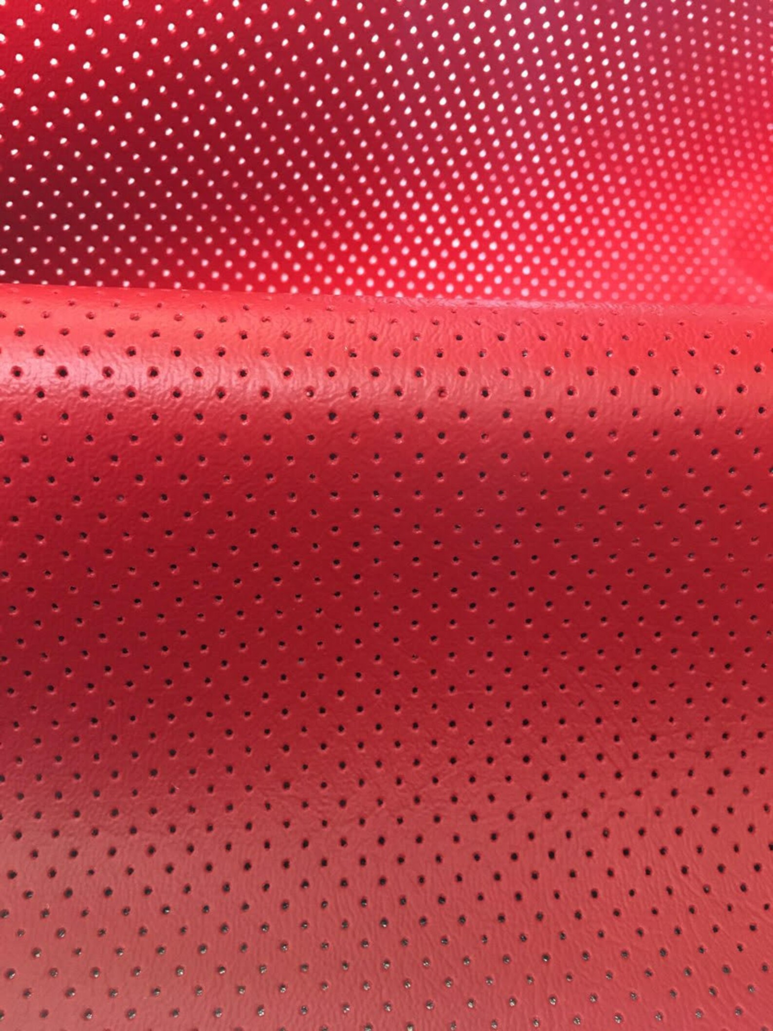 Red Perforated Commercial Marine Grade Upholstery Vinyls Faux | Etsy