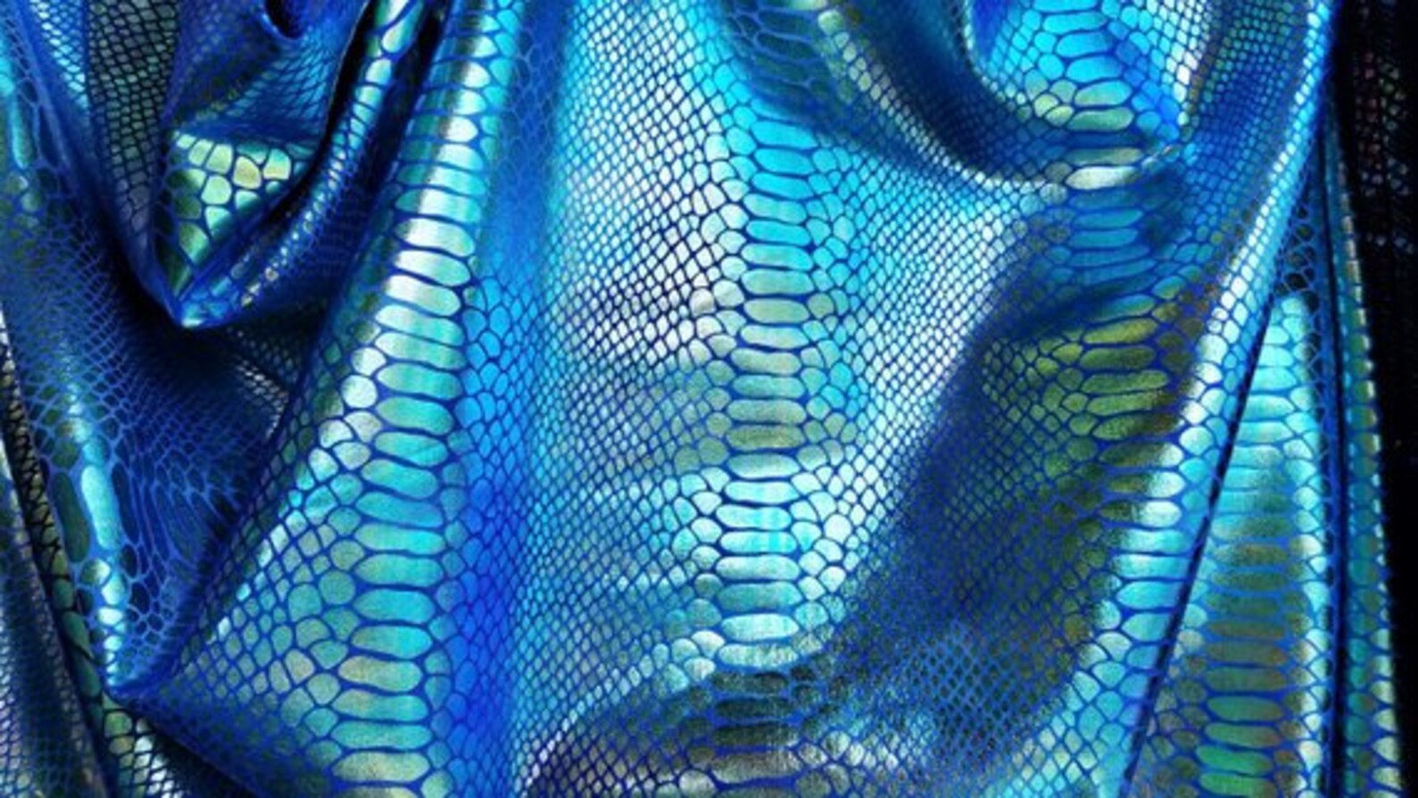 Iridescent Blue Giant Snake Scales Hologram Nylon Spandex - Etsy