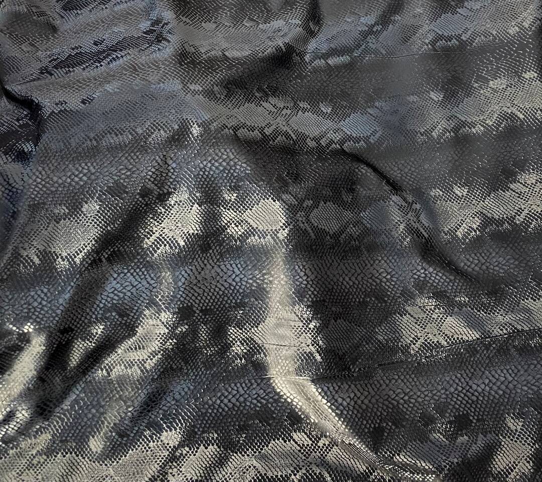 Black Matte Snake Stretch Vinyl Fabric Costumes, Leggings, Clothing ...