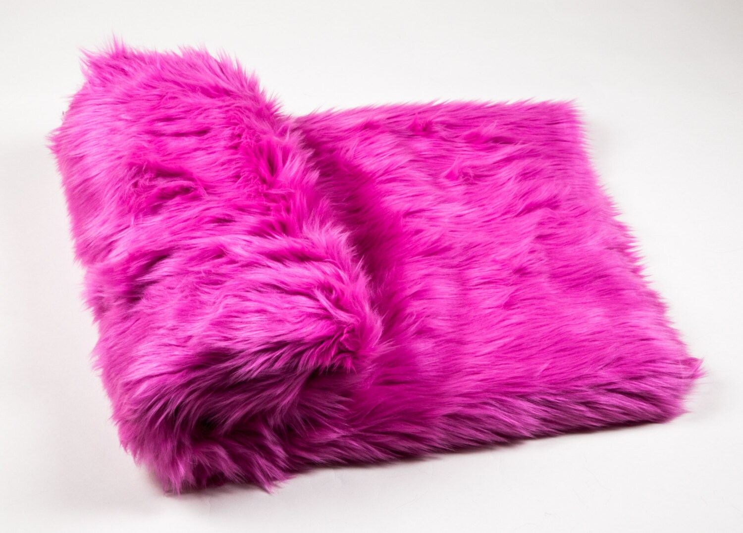 108 X 60 Fuchsia Faux Fur Shaggy Throw Blanket / | Etsy
