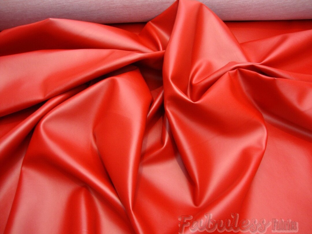 Red Soft Skin Upholstery PVC Vinyl Fabric per Yard - Etsy