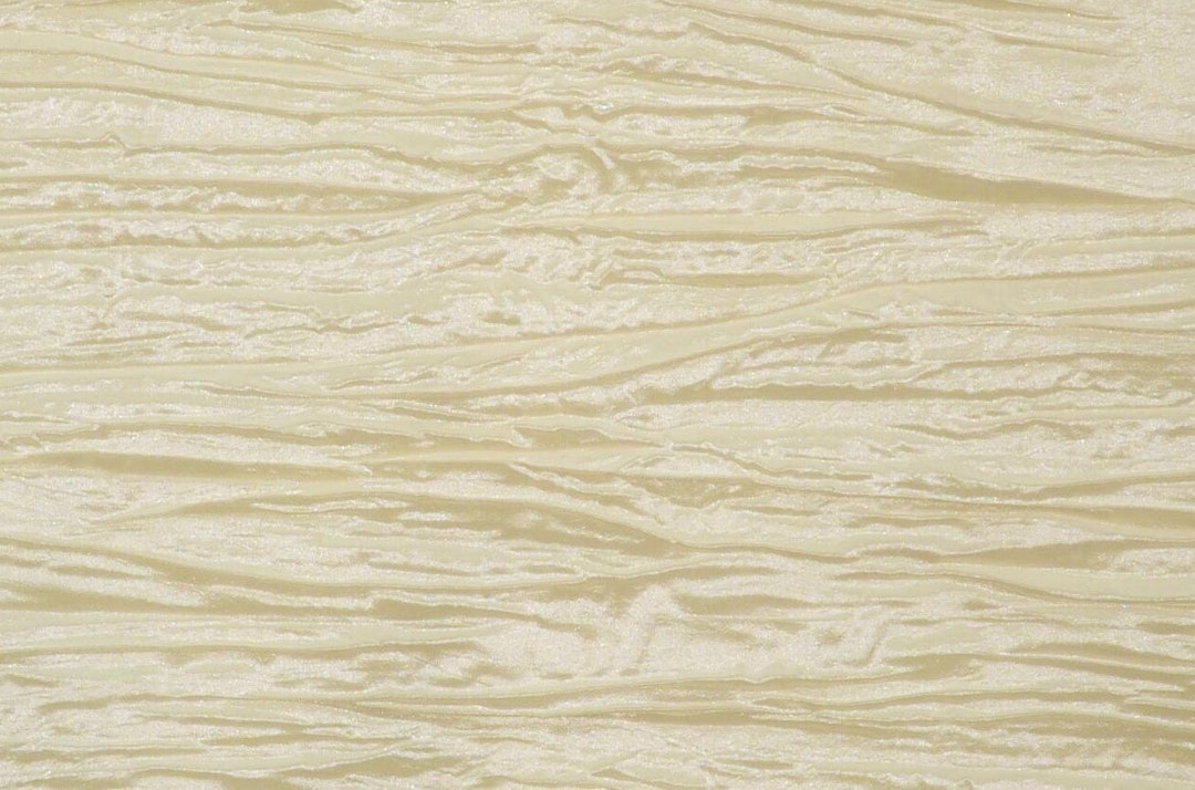 Creased Taffeta IVORY Crushed | Fabric by 25 Yards Yard 50"/52 ...
