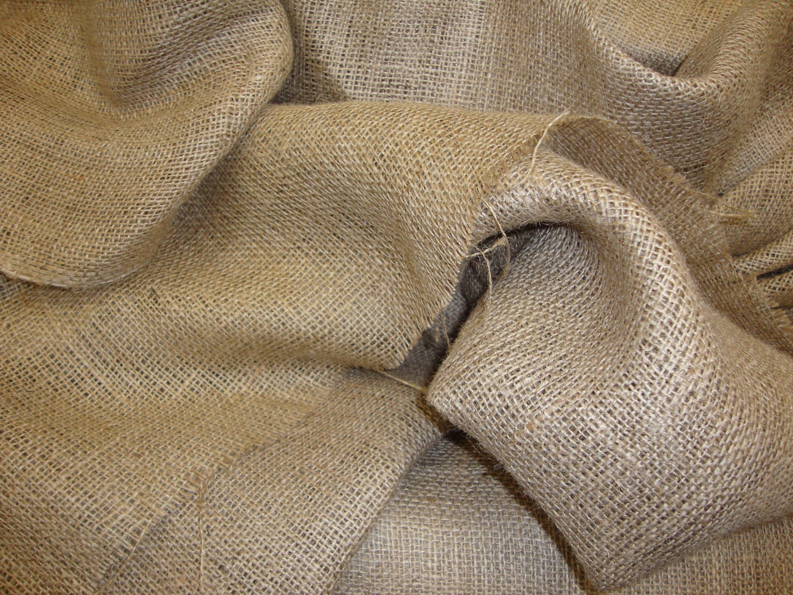 Natural Burlap Fabric 40 Wide By the yard | Etsy