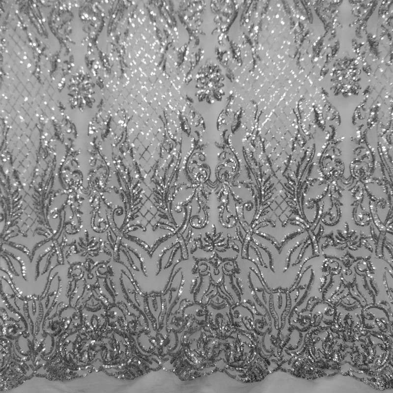 Silver Sequin Linen - Etsy