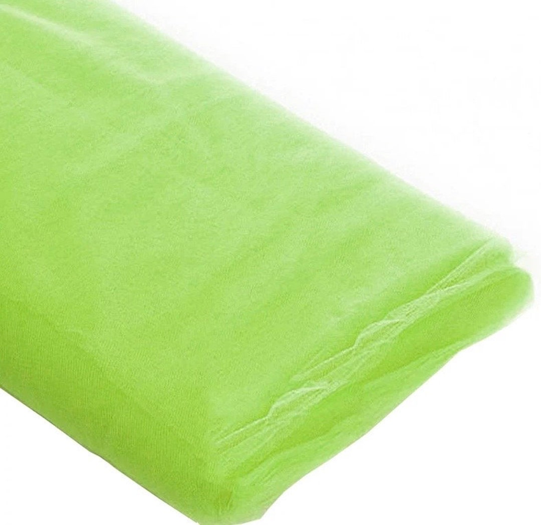 Lime Green Tulle Fabric - 54" X 40 Yards Bolt - Ideal for Weddings ...