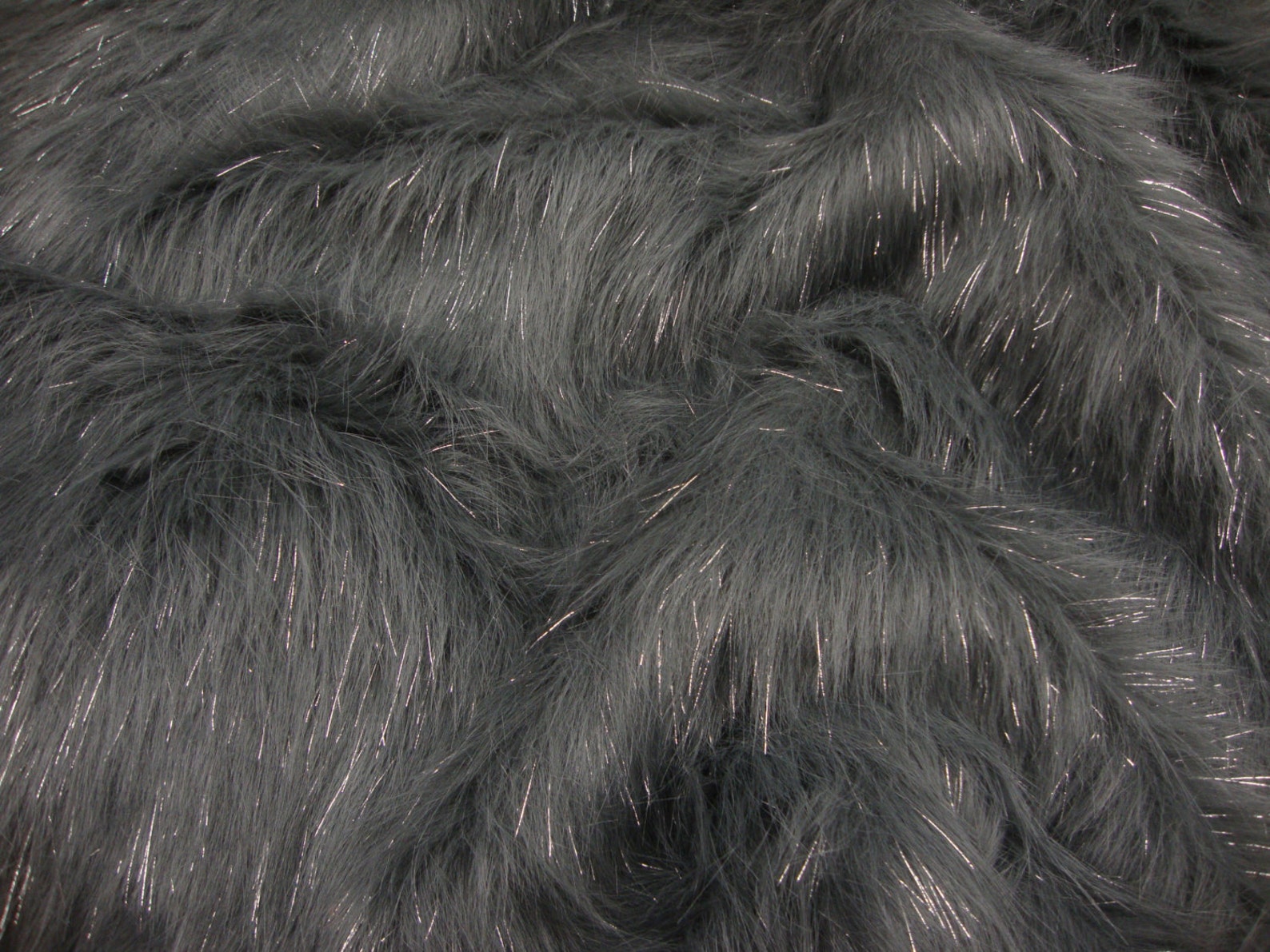 Grey Sparkle Faux Fur Fabric per Yard 60" Wide - Etsy