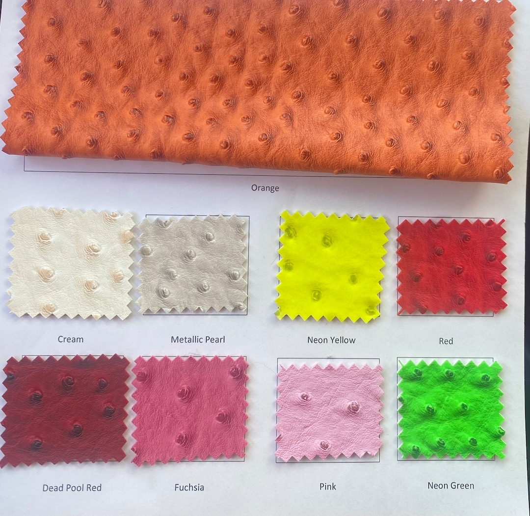 Ostrich Faux Vinyl Marine Grade UV Resistance Waterproof Fabric 54 ...