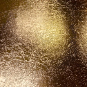 Gold Cracked Metallic Reflective Distressed Vinyl Upholstery Craft ...
