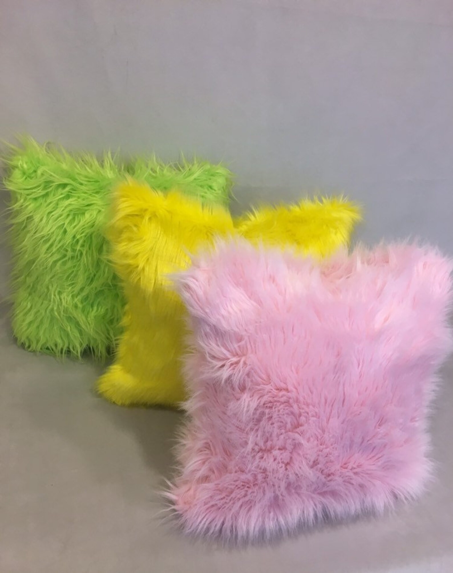 Soft furry shaggy fuzzy faux fur home decor pillows nursery | Etsy