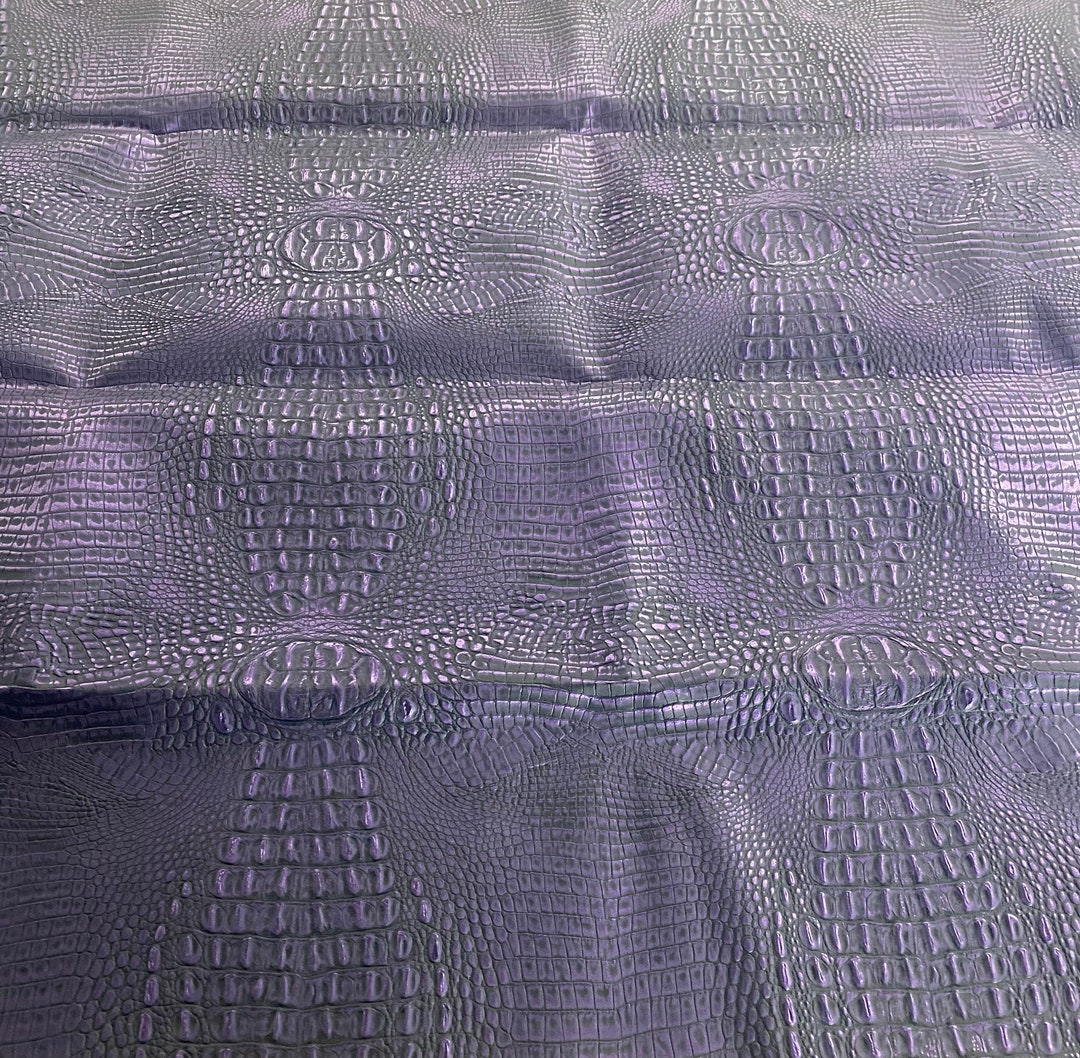 Plum Big Alligator Embossed Vinyl Leather Upholstery Fabric - Etsy